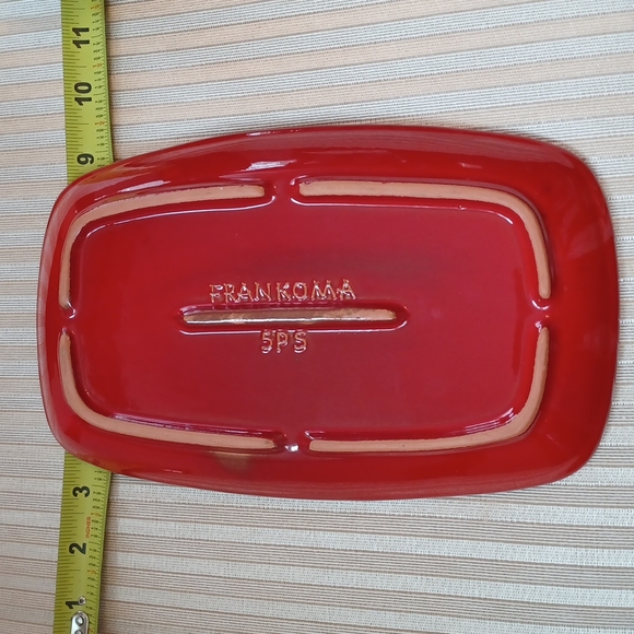 Frankoma | Other | Frankoma Tray Red Orange With Brown | Poshmark